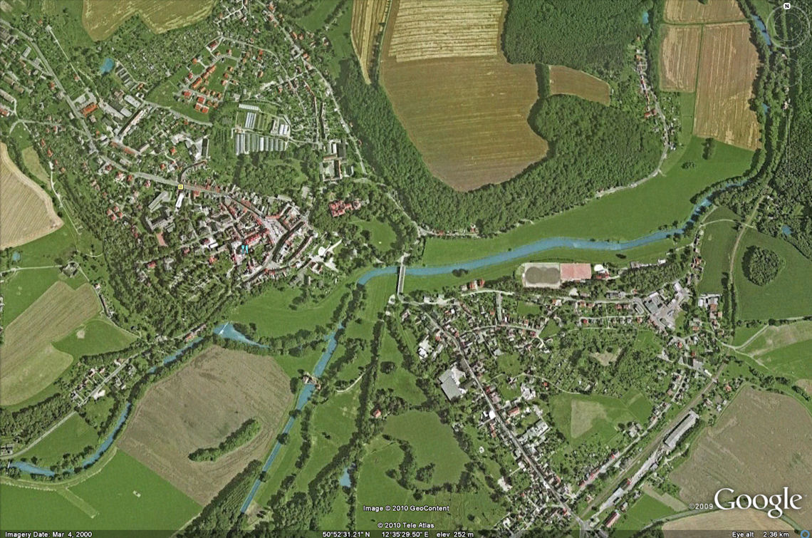 House in Waldenburg, Saxony, Germany.